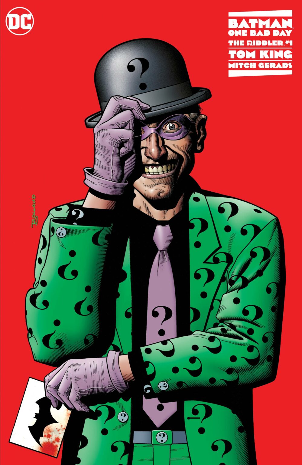 BATMAN ONE BAD DAY RIDDLER #1 CVR E 1:100 BOLLAND INCENTIVE VARIANT ...