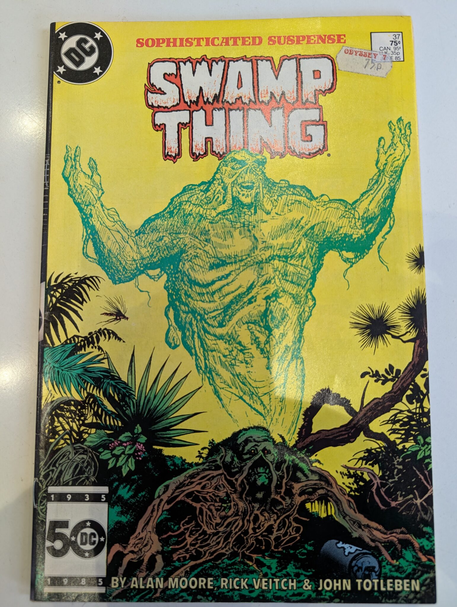 Alan Moore’s Saga of the Swamp Thing #37 first full John Constantine ...